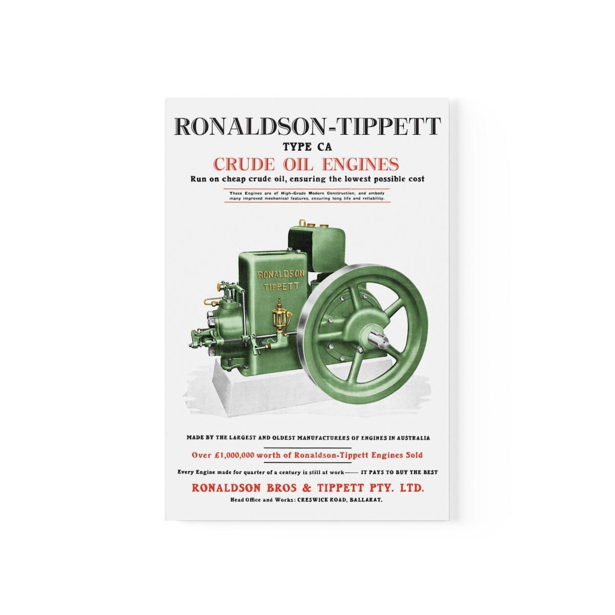 50 Years of Ronaldson Bros. & Tippett Poster - Salter Bros. Collection