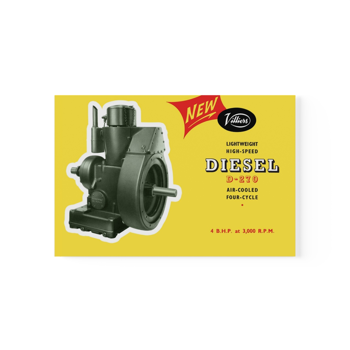 Ronaldson Bros. & Tippett Austral Oil Engine Poster - Salter Bros ...