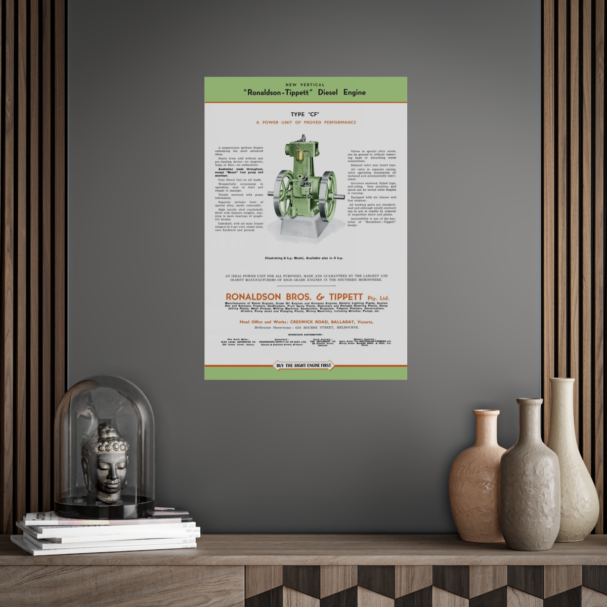 Ronaldson Bros. & Tippett Type CA Poster - Salter Bros. Collection