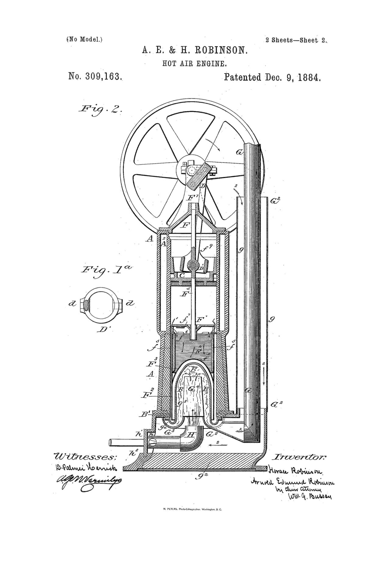 Robinson Patent Hot Air Engine - Salter Bros. Collection