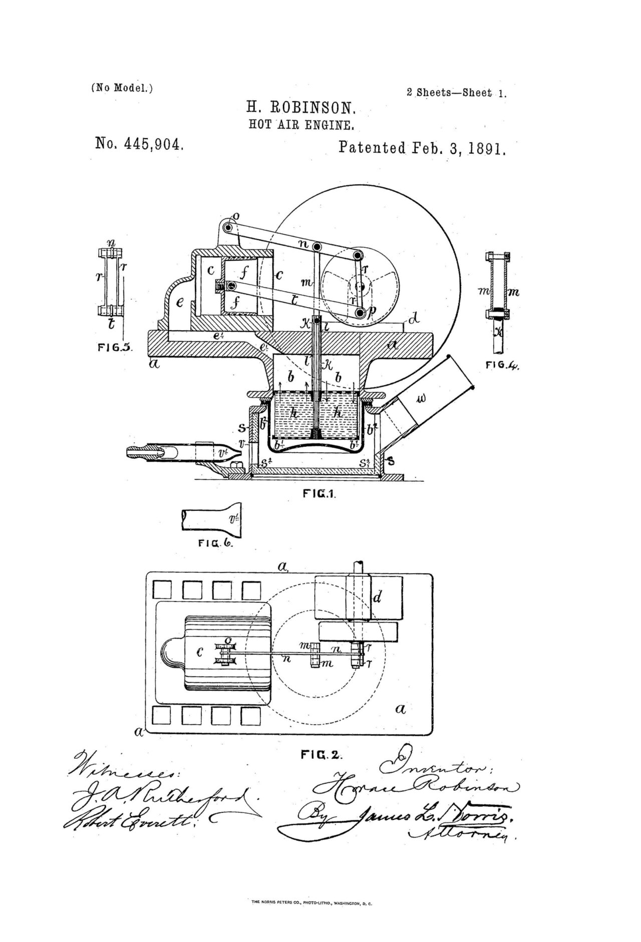 Robinson Patent Hot Air Engine - Salter Bros. Collection