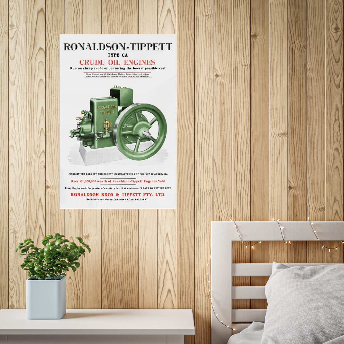 Ronaldson Bros. & Tippett Type CA Poster - Salter Bros. Collection